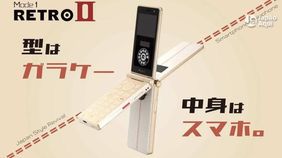 Híbrido de Flip Phone e Smartphone - Japão Aqui